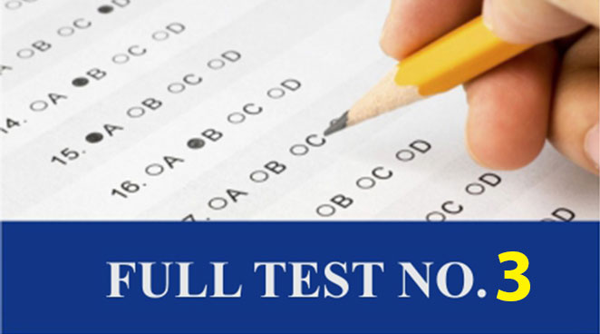 Full Test No. 03
